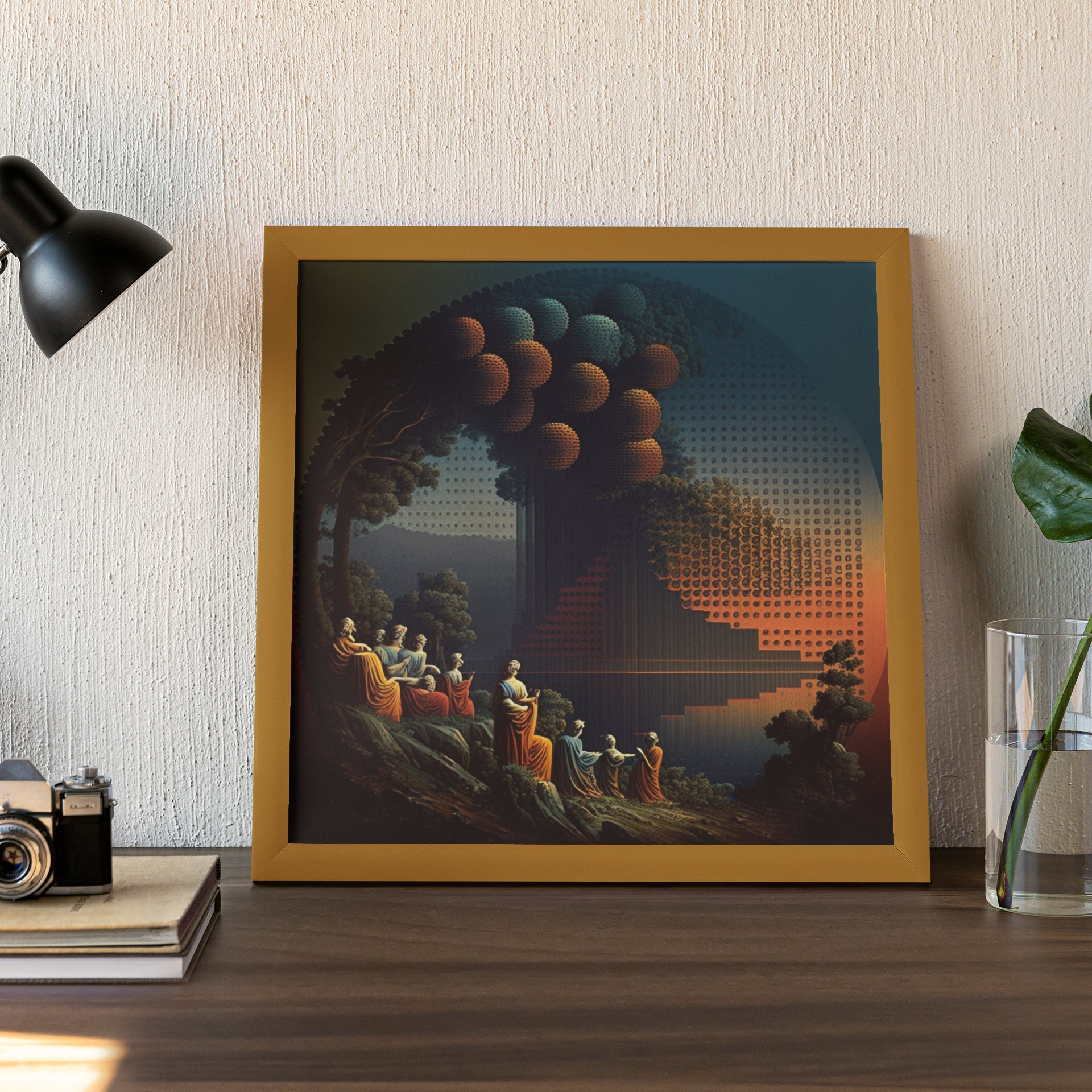 Apollo and the Muses on Mount Helicon, Trio - Etsy