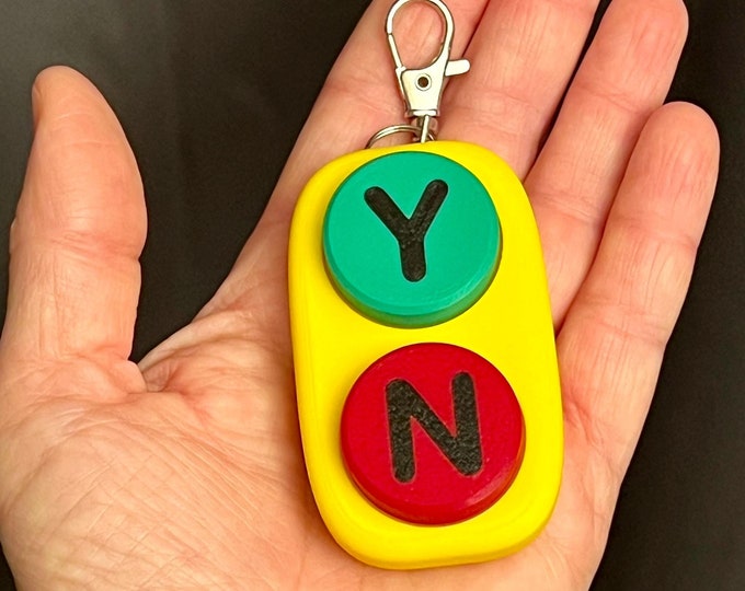Clicky Fidget Bluey Yes/no Button Clicker Fidget Yes No Button - Etsy