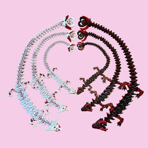 Valentine's Heart Articulating Dragon | Dark Heart or Light Heart | 3 ...