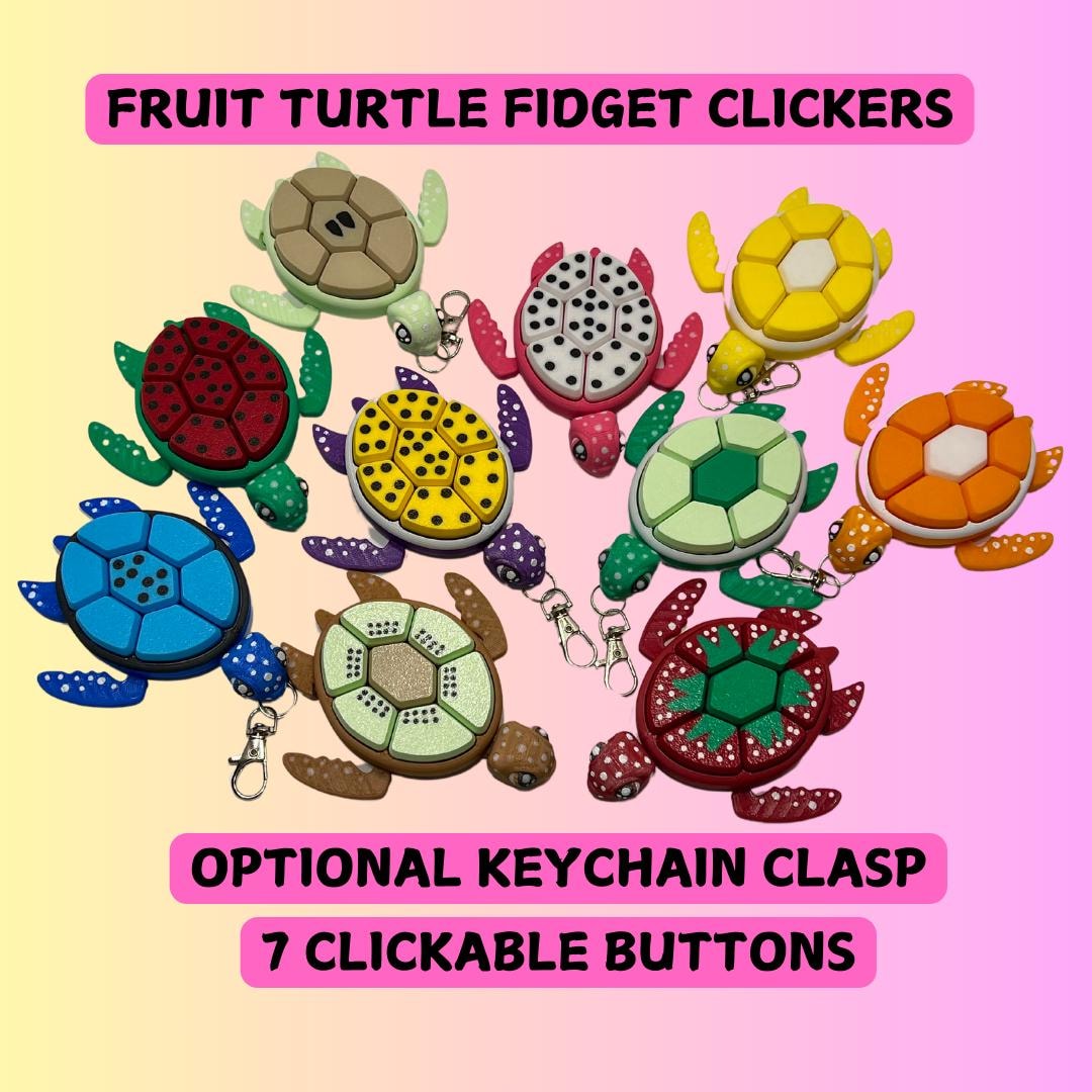 Fruit Turtle Fidget Clicker | Autism | Sensory Fidget Toy | ADHD ...