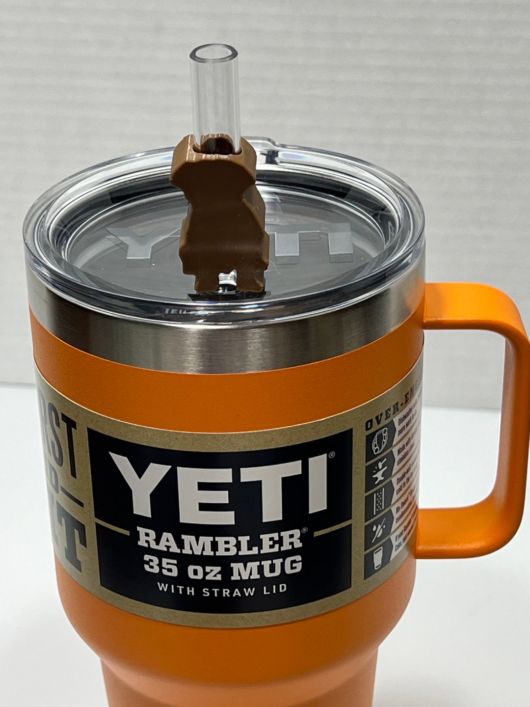 Shih Tzu (sitting) Straw Topper - Yeti Straw - Etsy