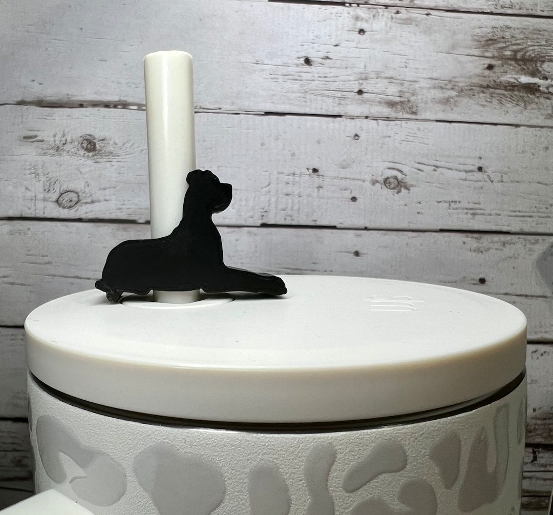Great Dane Straw Topper - Simple Modern Straw - Etsy