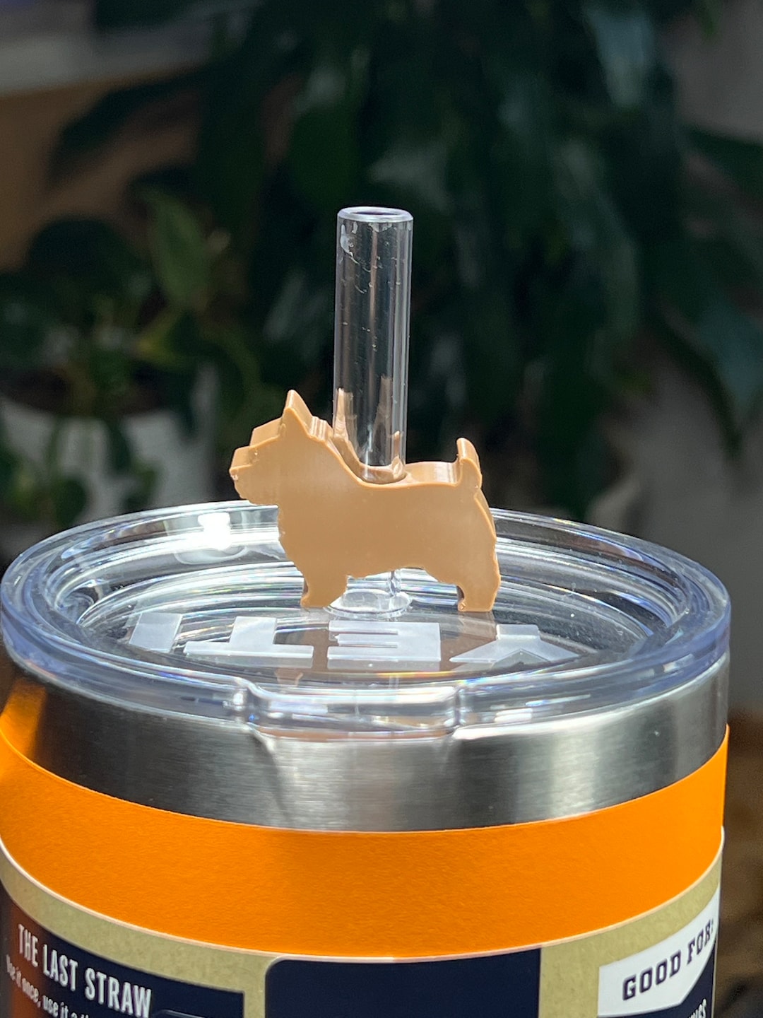 Norwich Terrier Straw Topper - Yeti Straw - Etsy
