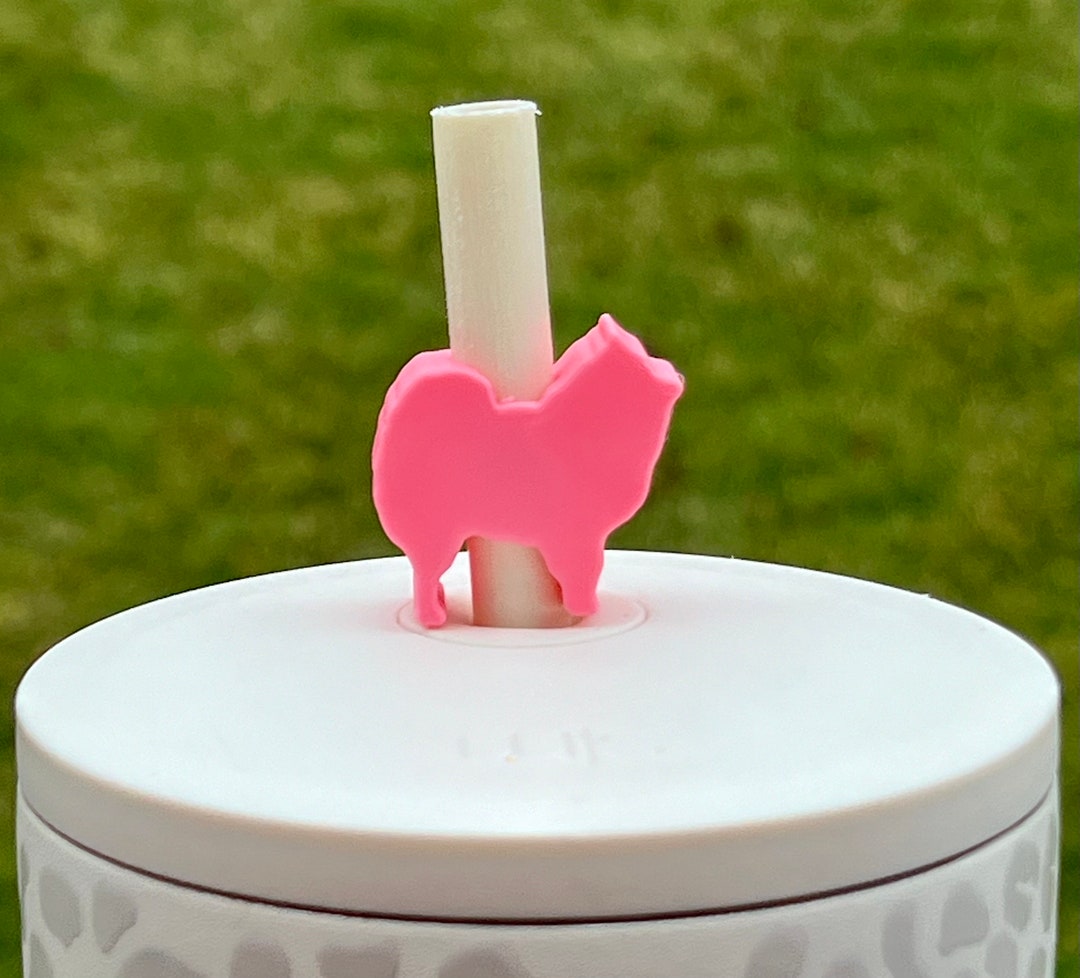 Pomeranian Straw Topper - Simple Modern Straw - Etsy