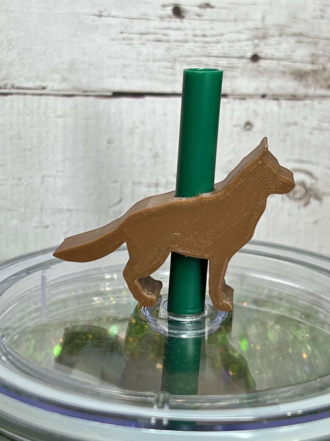 German Shepherd Straw Topper - Starbucks Straw - Etsy