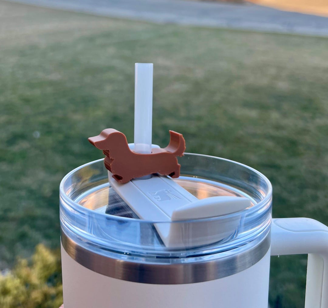 Dachshund Long Haired Dog Straw Topper - Brumate | Hydro Flask | Simple ...