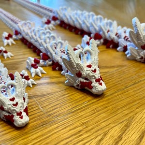 Valentine's Heart Articulating Dragon | Dark Heart or Light Heart | 3 ...