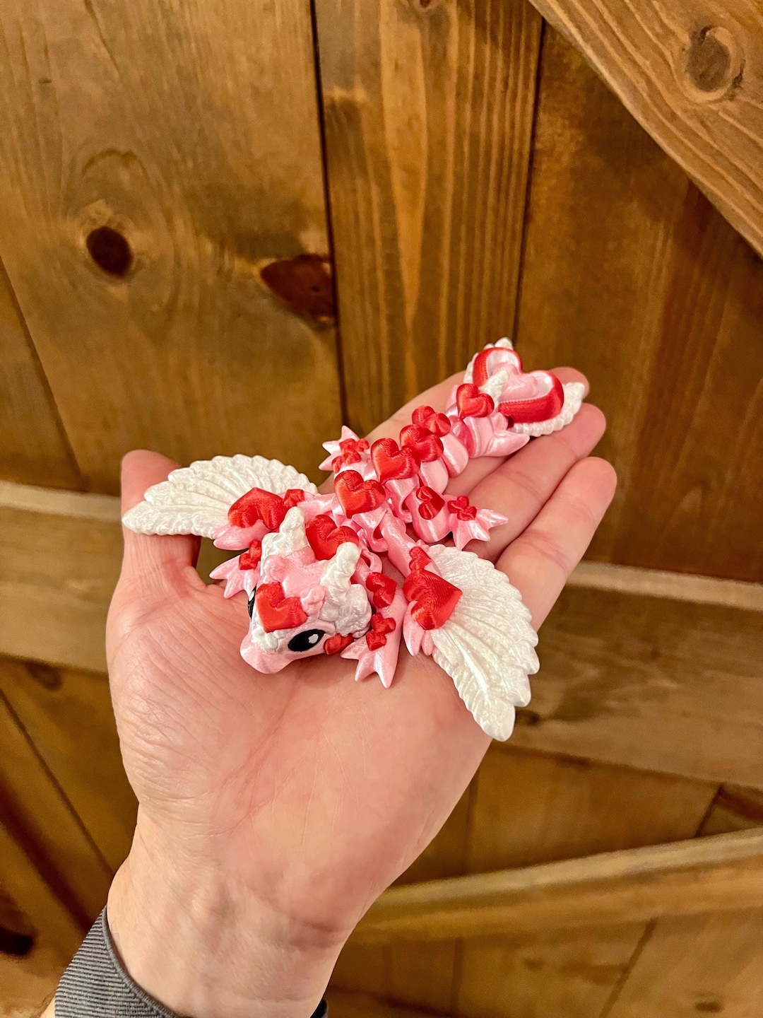Tiny Heart Articulating Winged Dragon | Sensory Fidget Toy | ADHD ...