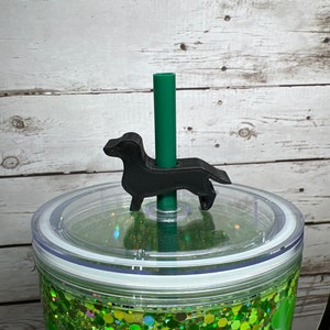Dachshund Straw Topper - Starbucks Style Straw - Etsy