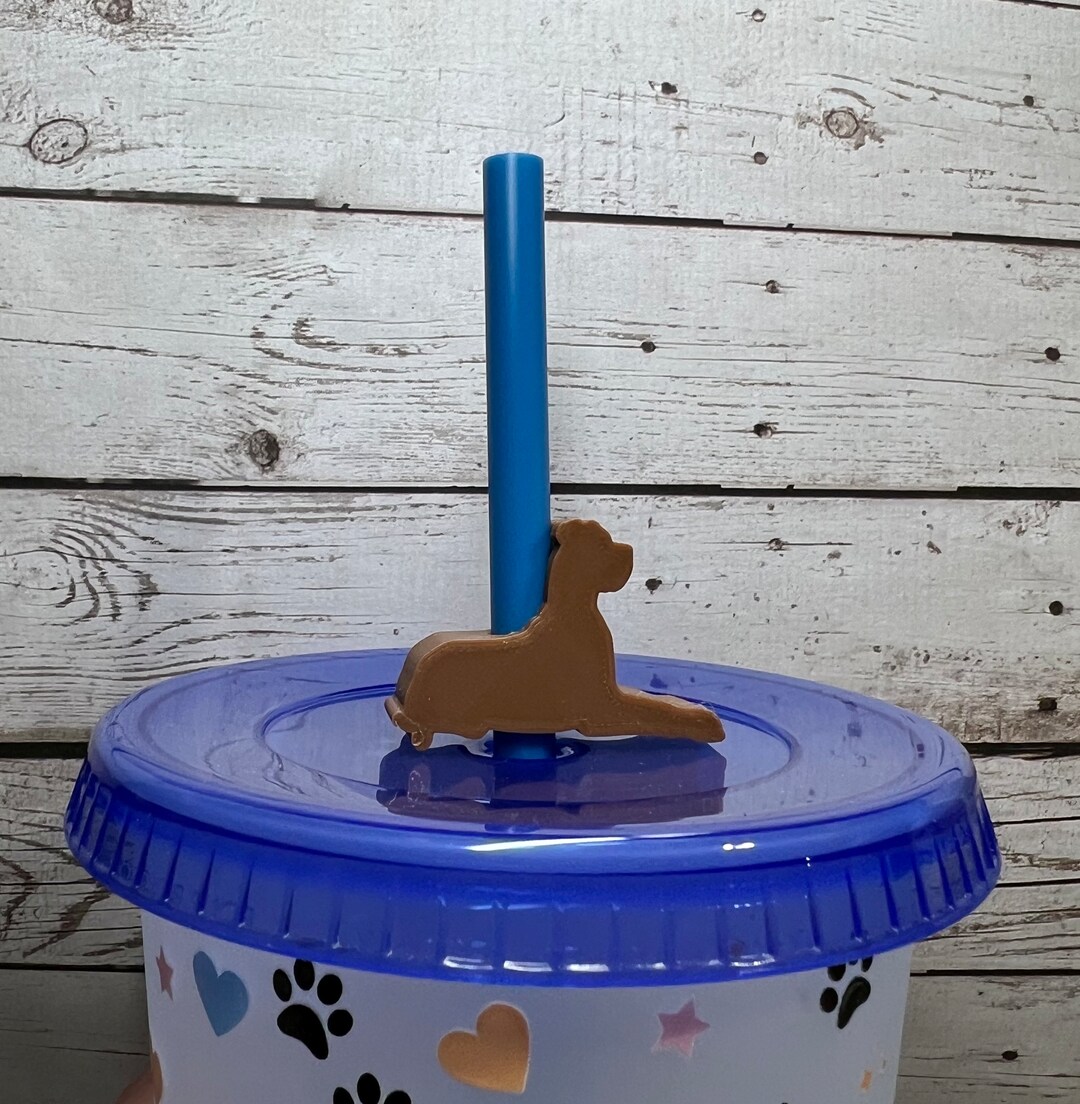 Great Dane Straw Topper - Starbucks Straw - Etsy