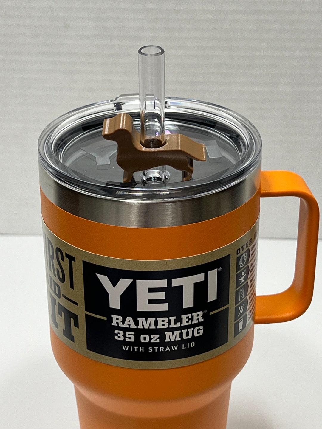 Dachshund Straw Topper - Yeti Straw - Etsy