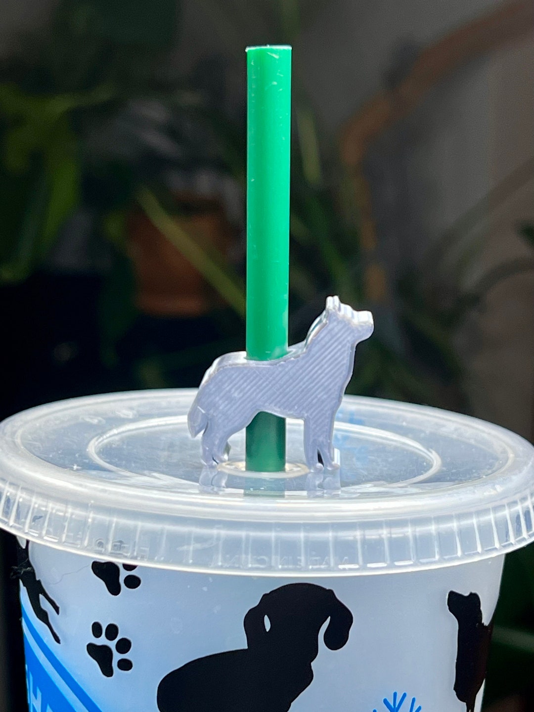 Husky Straw Topper - Starbucks Style Straw - Etsy