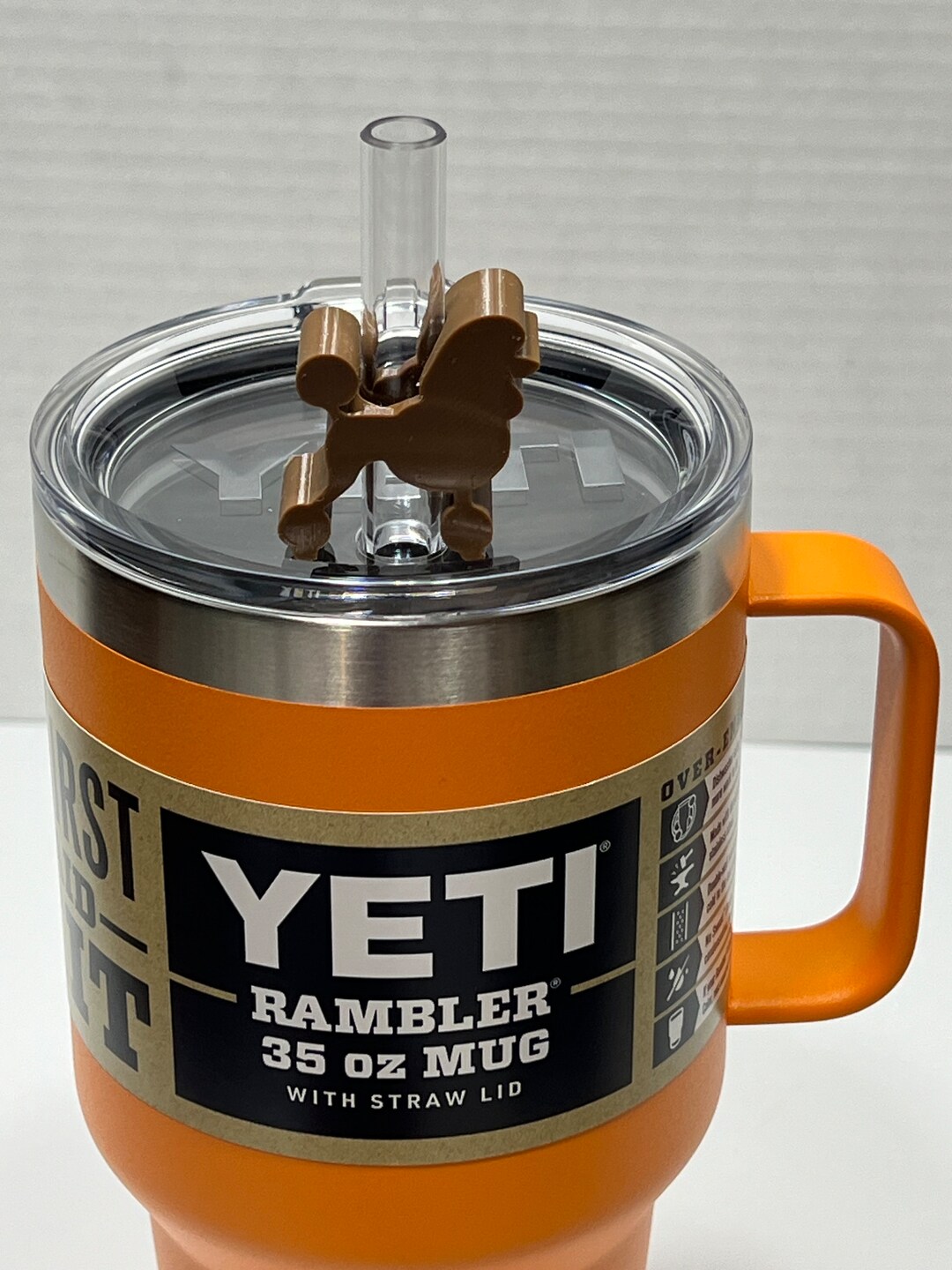 Standard Poodle Straw Topper - Yeti Straw - Etsy