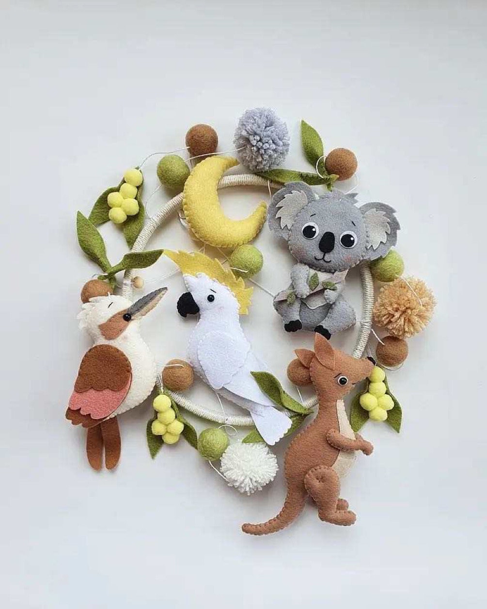 Baby Cot Mobile Australian Animals Theme - Etsy Australia