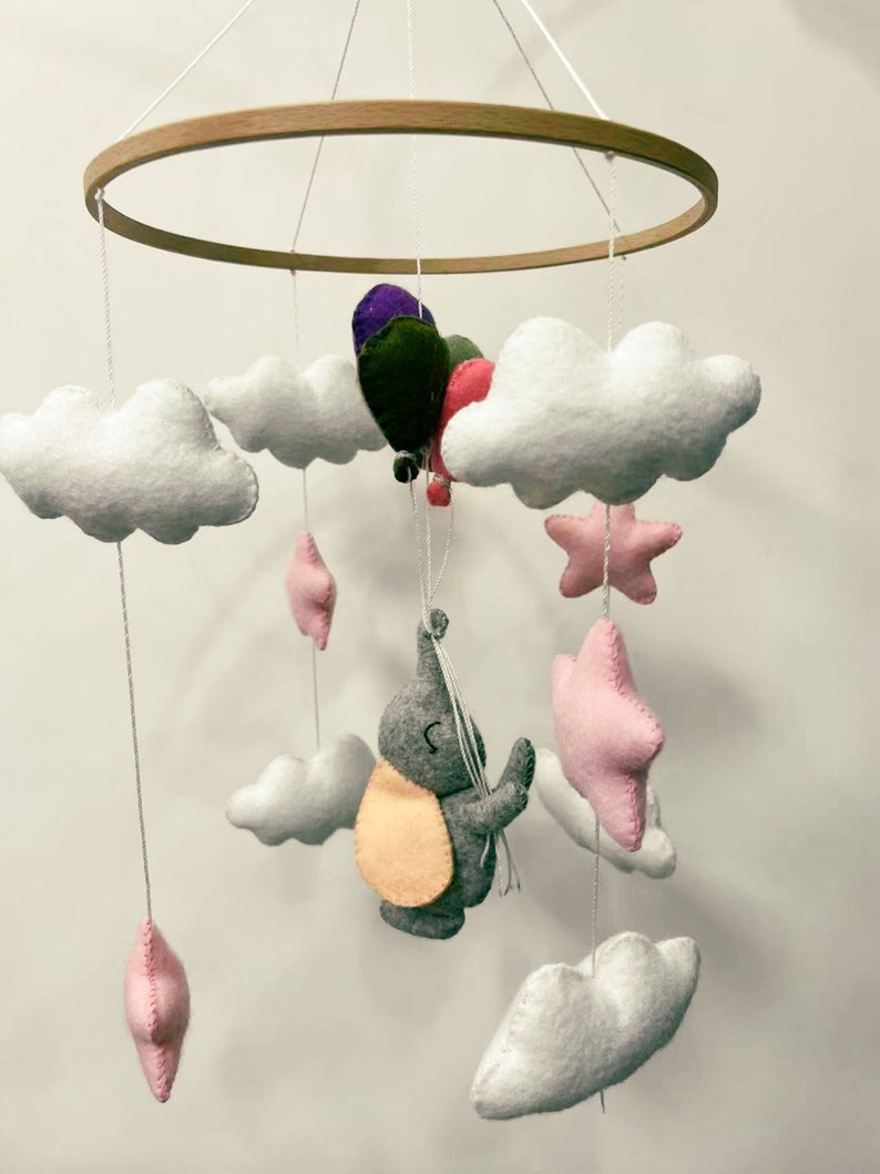 Baby Cot Mobiles - Elephant Theme - Etsy