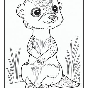 Cute Animals Coloring Pages for Kids, Cute Animals Coloring Book for ...
