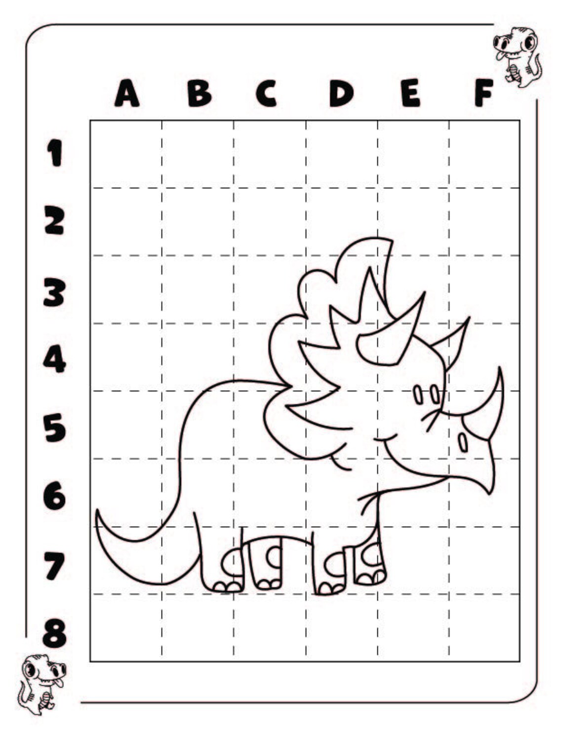 How to Draw Dinosaurs Drawing and Coloring Pages for Kids, How to Draw ...