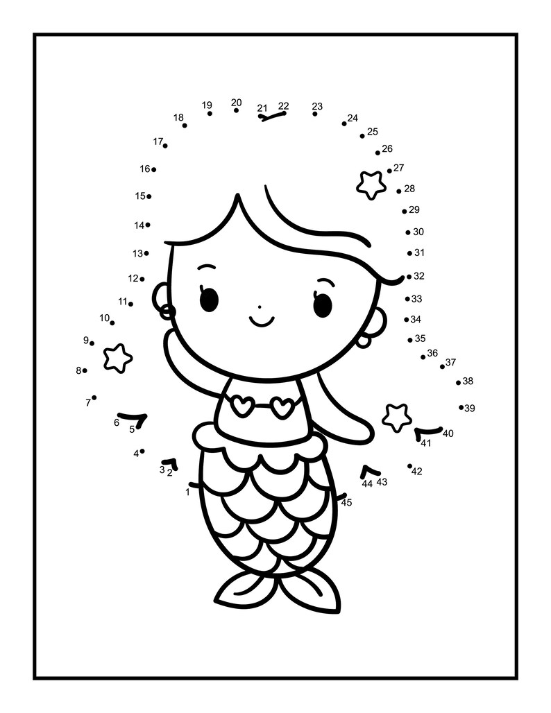 Mermaid Activity Pages for Kids, Mermaid Activity Pack, Coloring Pages ...