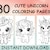 150 Cute Animal Coloring Pages for Kids, Cute Animal Coloring Pages ...