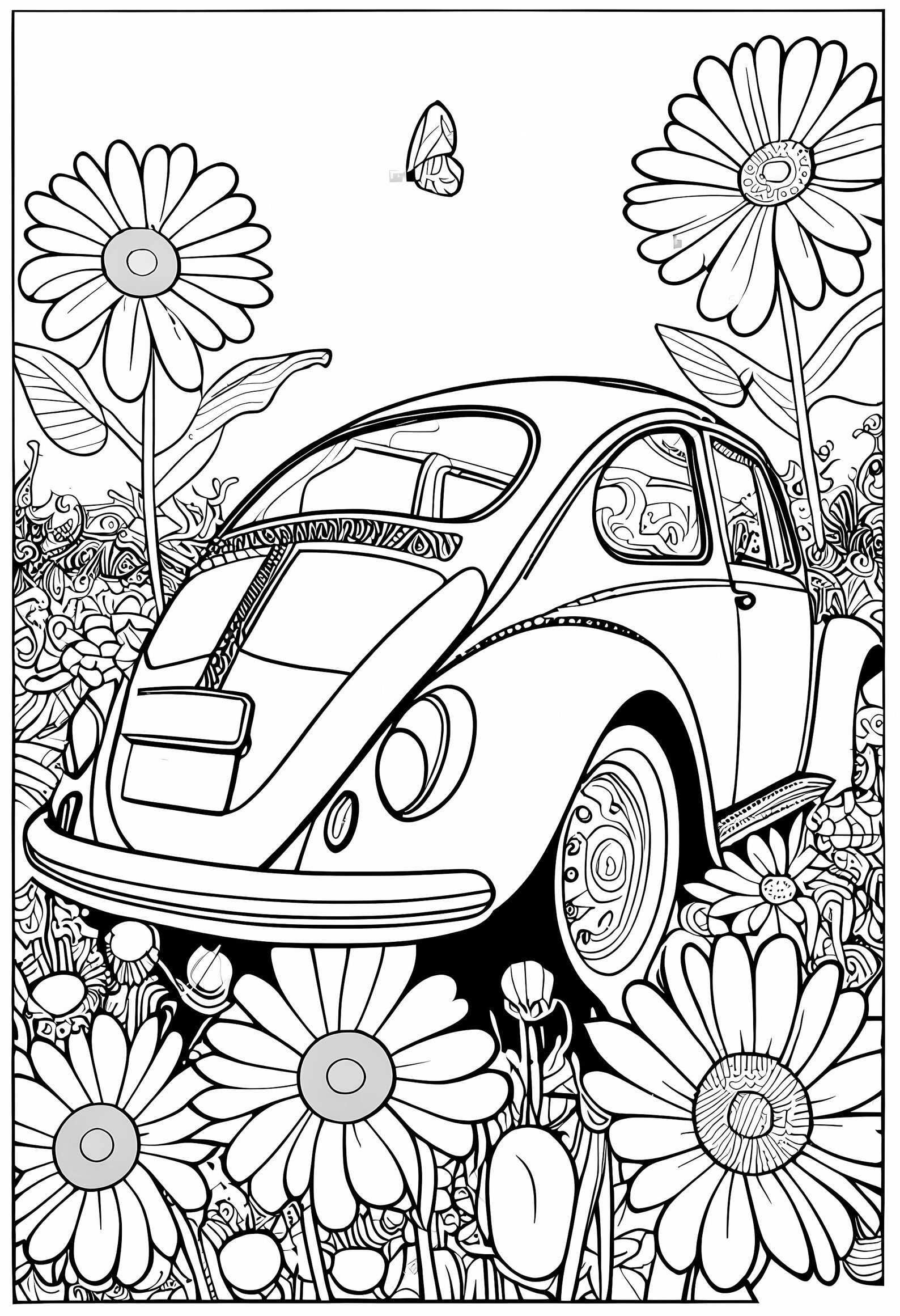 70s Retro Coloring Pages, Coloring Pages, Adult Coloring Pages, Retro ...
