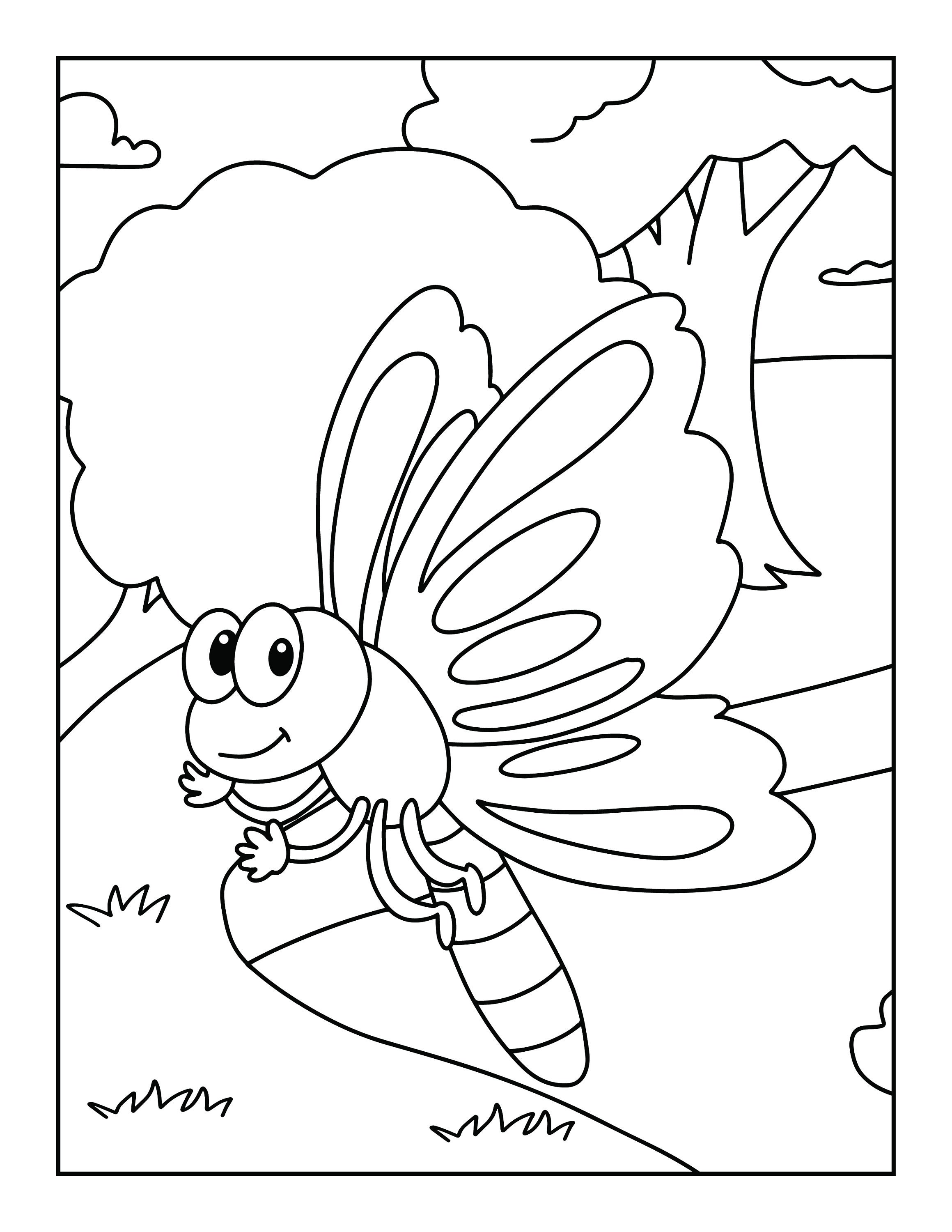 Bugs and Insects Coloring Pages for Kids, Bugs and Insects Coloring ...
