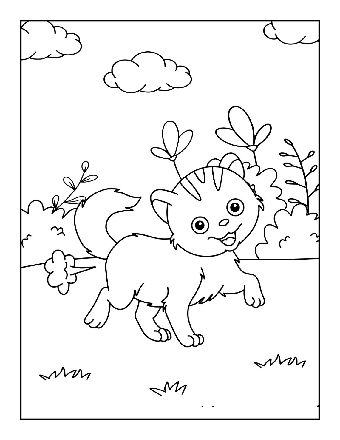 Cute Farting Animal Coloring Pages for Kids, Funny Farting Coloring ...