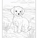 Cute Dog Coloring Pages for Kids, Dog Coloring Pages for Kids, Coloring ...