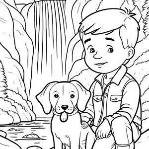 Mountain Adventure Coloring Pages for Kids, Coloring Pages for Kids ...