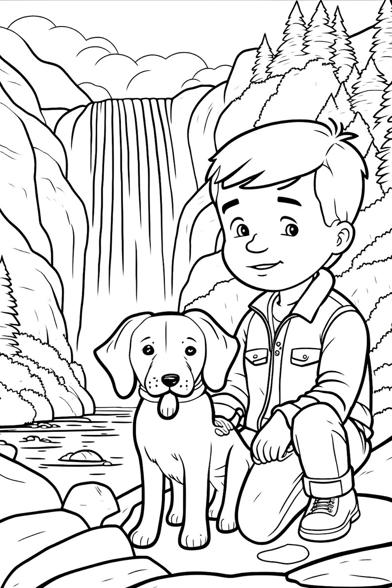 Mountain Adventure Coloring Pages for Kids, Coloring Pages for Kids ...
