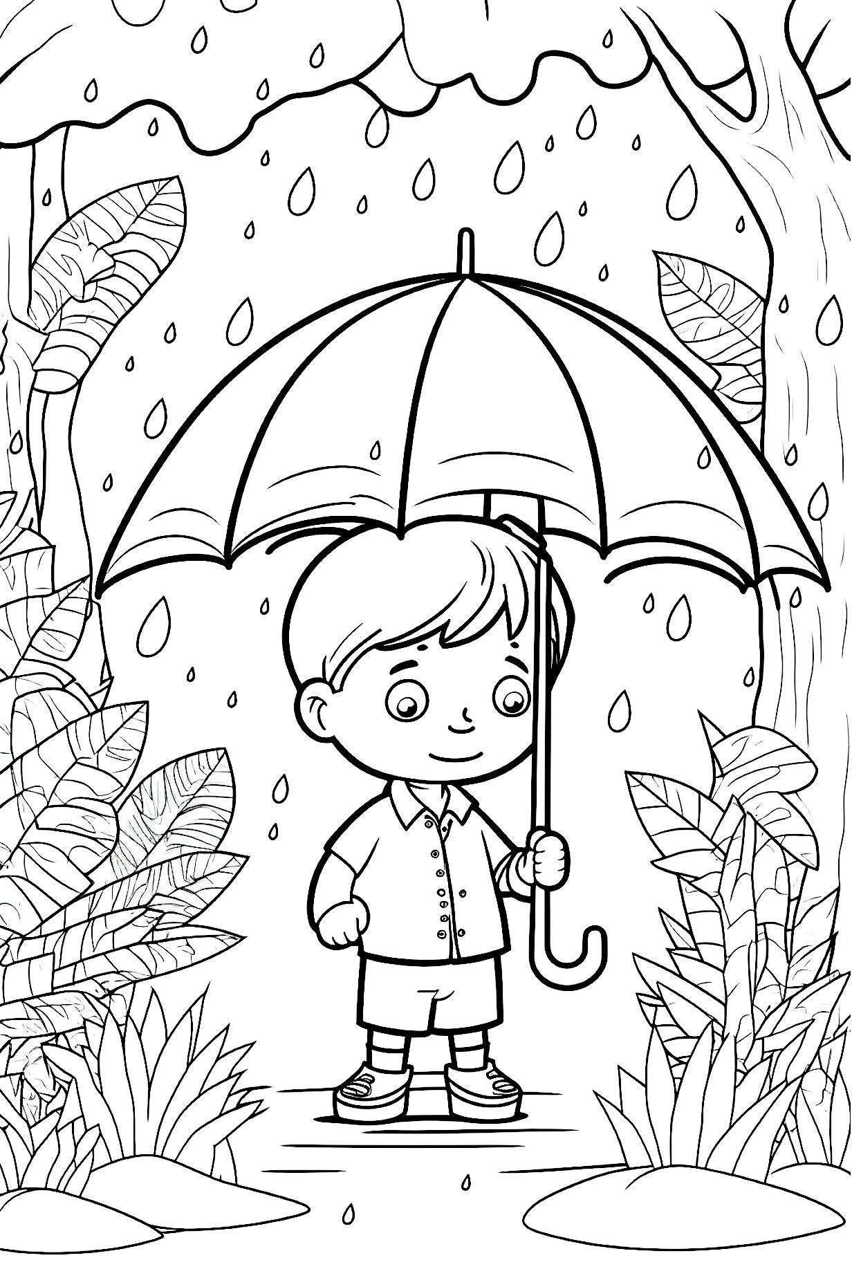 Camping Adventure Coloring Pages for Kids, Camping Coloring Pages for ...