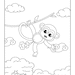 Cute Farting Animal Coloring Pages for Kids, Funny Farting Coloring ...