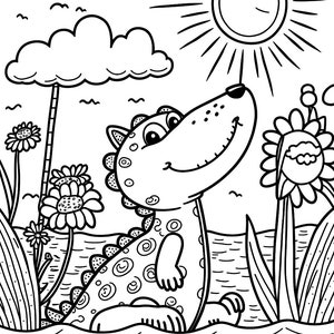 Animal Summer Coloring Pages for Kids, Animal Coloring Pages for Kids ...
