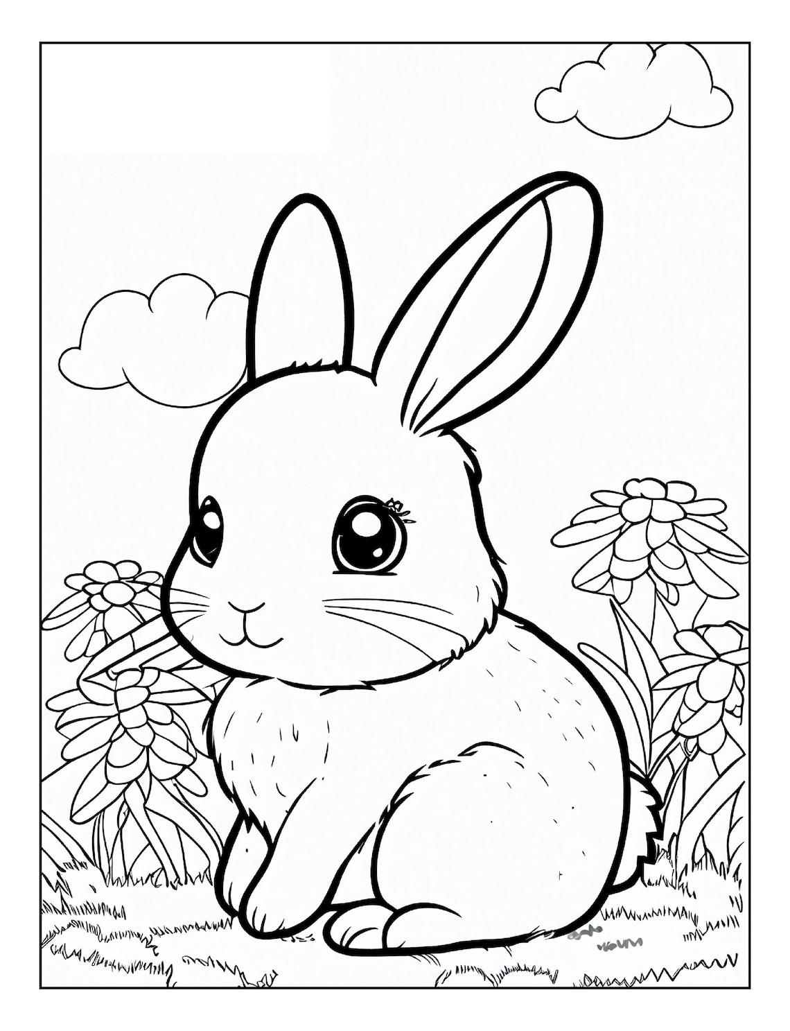 Cute Animals Coloring Pages for Kids, Cute Animals Coloring Book for ...