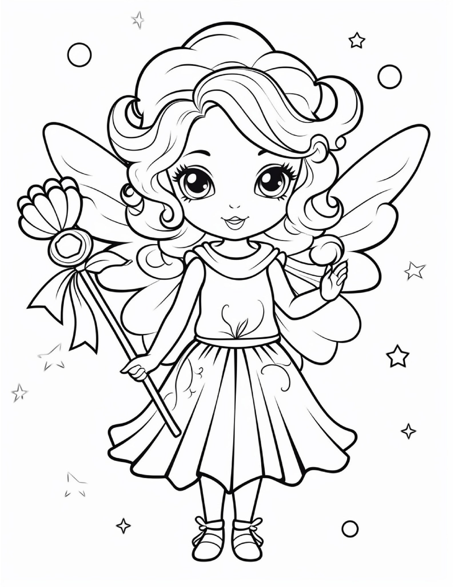 100 Cute Fairy Princess Coloring Pages for Kids, Fairy Princess ...