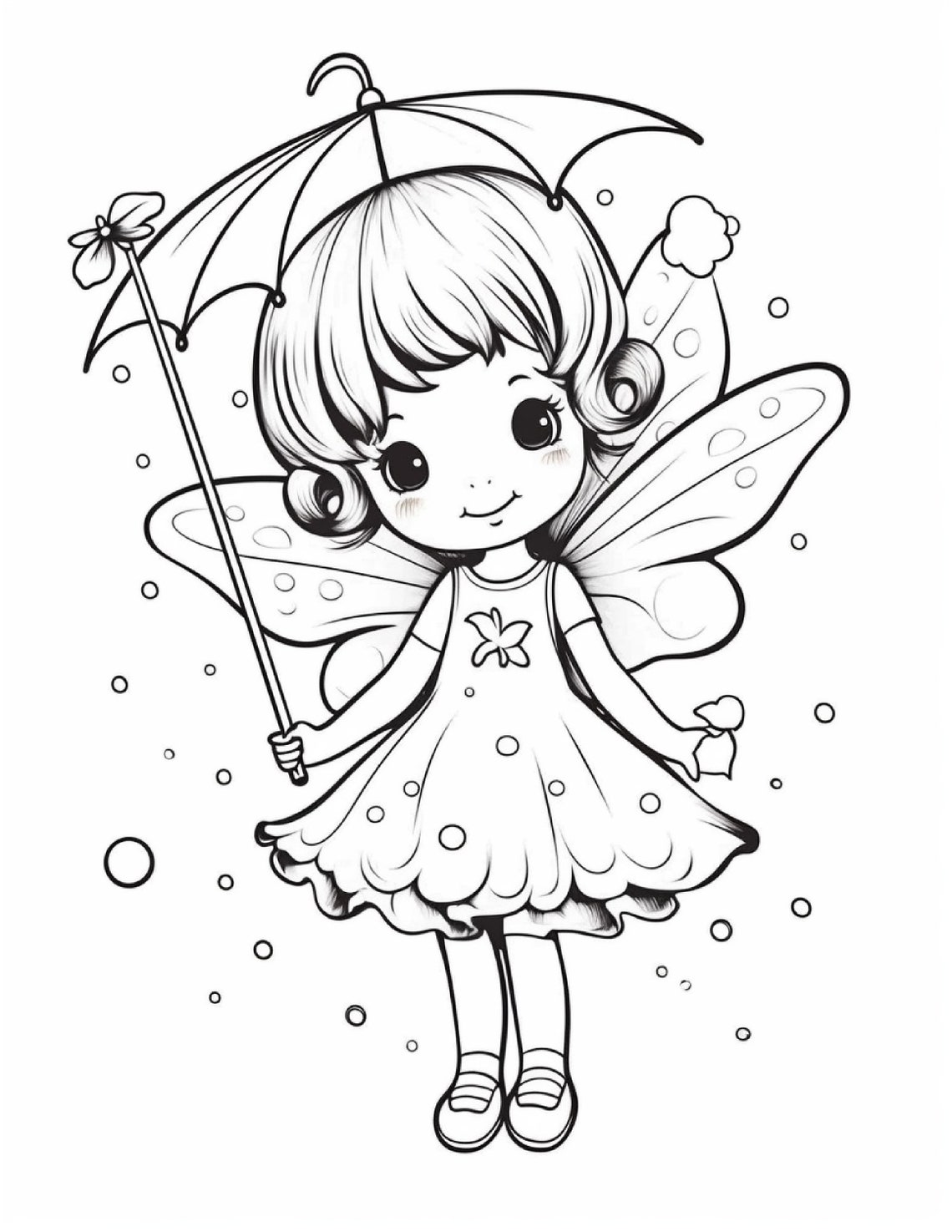 100 Cute Fairy Princess Coloring Pages for Kids, Fairy Princess ...