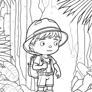 Camping Adventure Coloring Pages for Kids, Camping Coloring Pages for ...