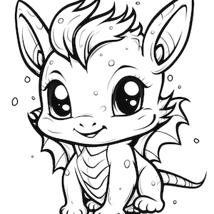 100 Cute Dragon Coloring Pages for Kids, Coloring Pages for Kids ...