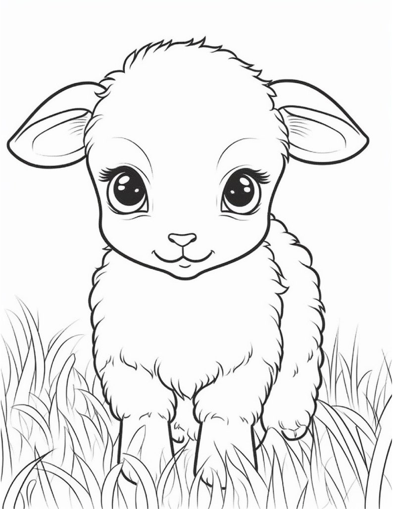 120 Cute Animal Coloring Pages for Kids Vol1 | Printable Activity for ...