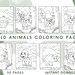 Wild Animals Coloring Pages for Kids, Wild Animals Coloring Book for ...
