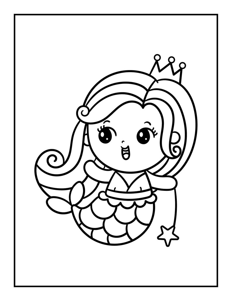 Mermaid Activity Pages for Kids, Mermaid Activity Pack, Coloring Pages ...