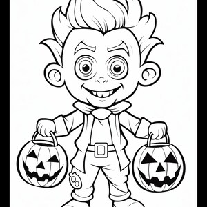 100 Downloadable Halloween Coloring Pages for Kids |printable Activity ...