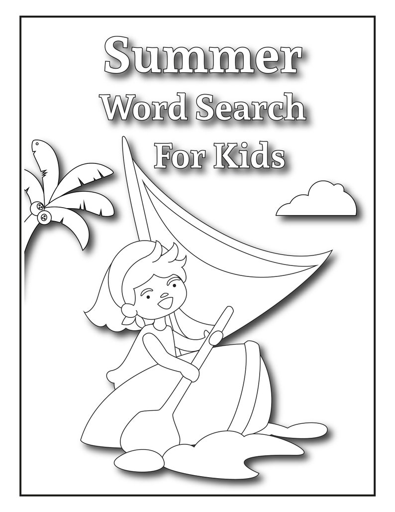 Summer Word Search for Kids, Word Search for Kids, Word Search, Kids ...