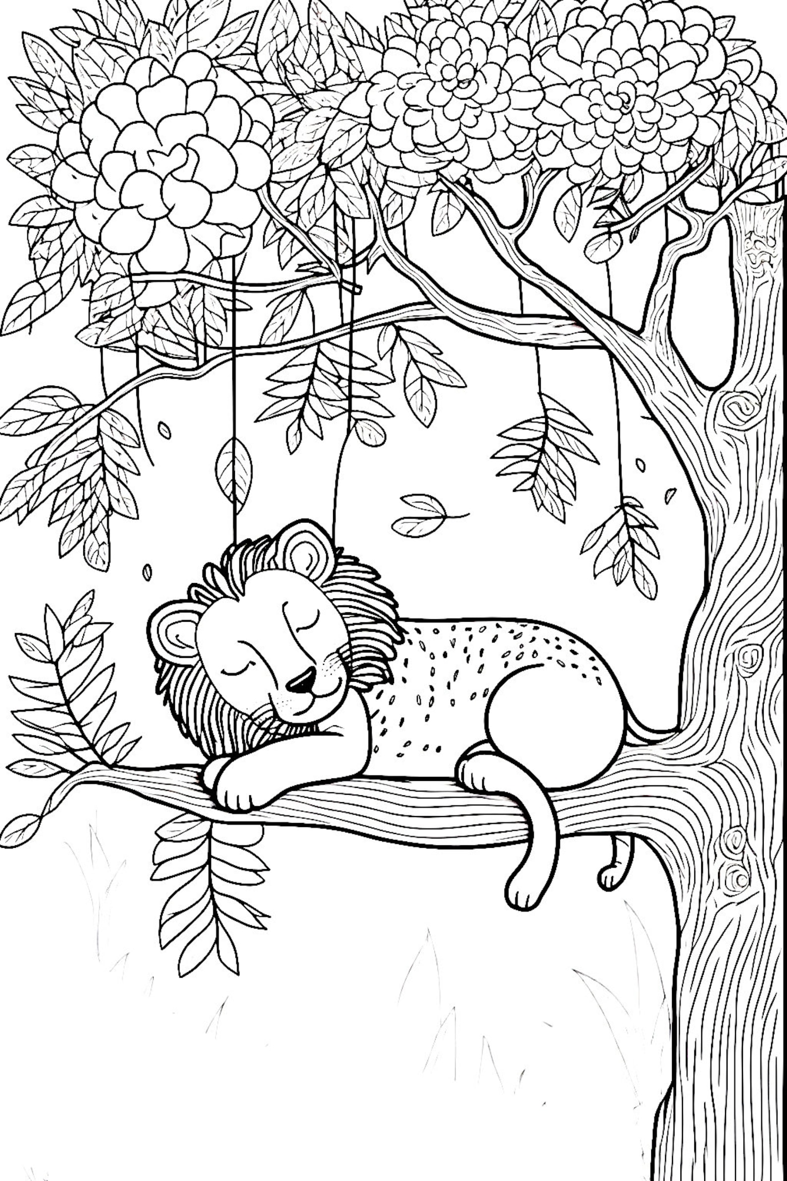 Animal Summer Coloring Pages for Kids, Animal Coloring Pages for Kids ...
