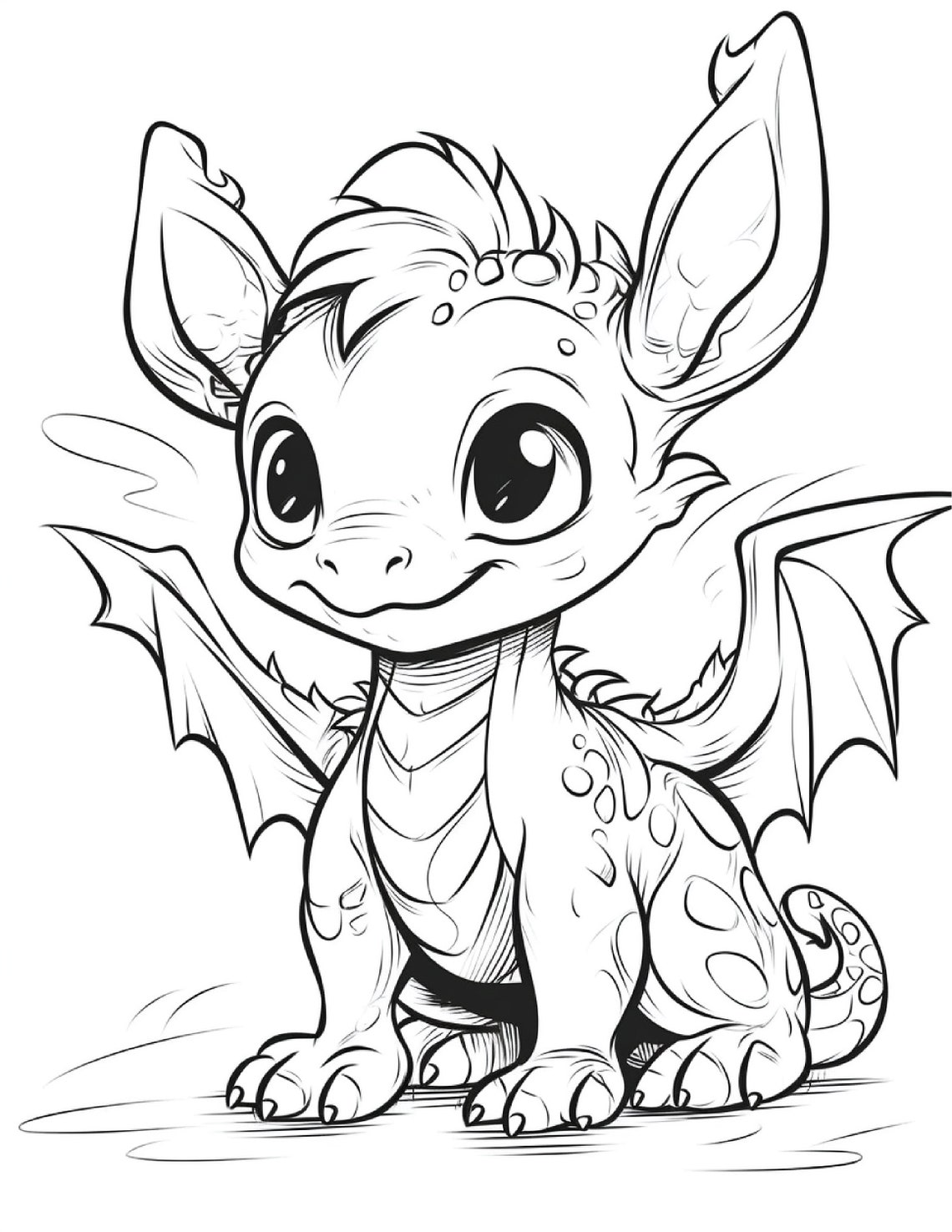 100 Cute Dragon Coloring Pages for Kids, Coloring Pages for Kids ...