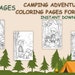 Camping Adventure Coloring Pages for Kids, Camping Coloring Pages for ...