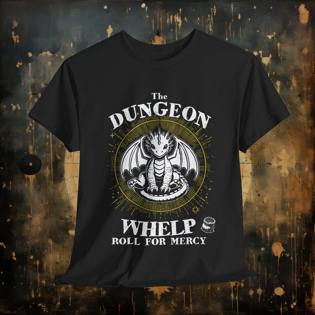 Dungeon Whelp Dragon Shirt - Funny DND Shirt, Dungeon Master Gift ...