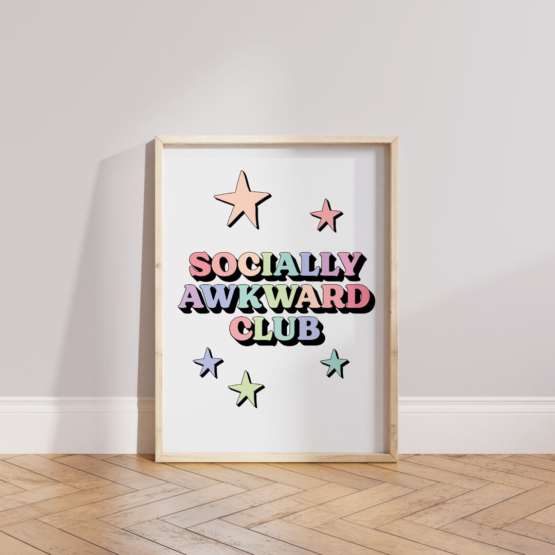 Socially Awkward Club A1-A2-A3-A4-A5 Gallery Wall - Etsy