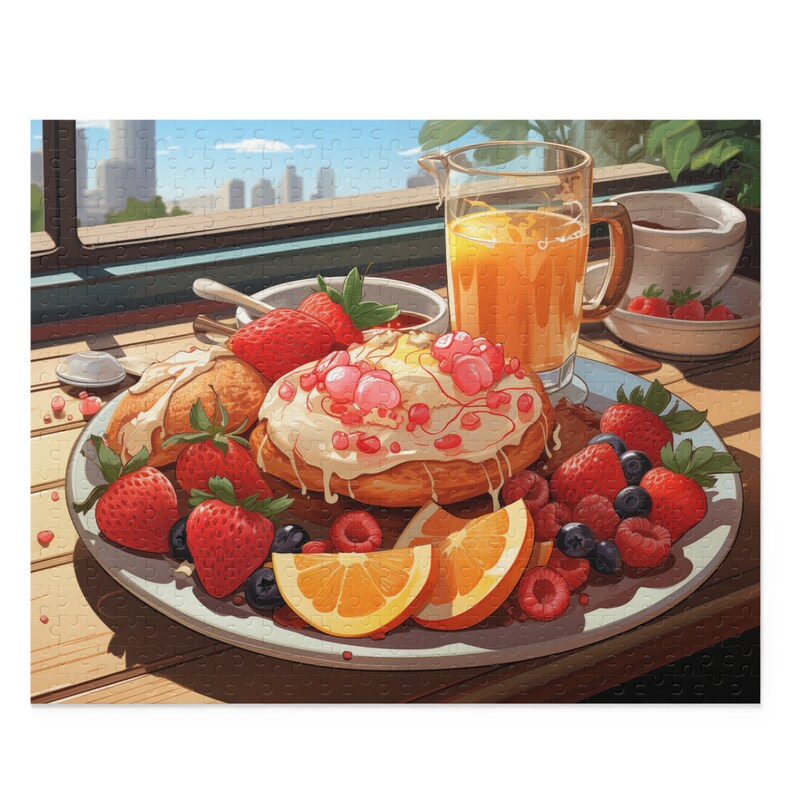 Breakfast Display Jigsaw Puzzle, Classic Jigsaw Puzzle, Puzzles for ...