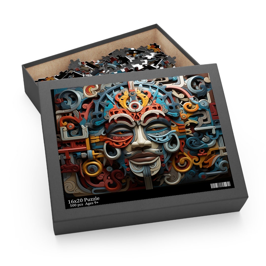 Trippy Psychedelic Puzzle, Mushroom Puzzle for Gift, Jigsaw Puzzle for ...