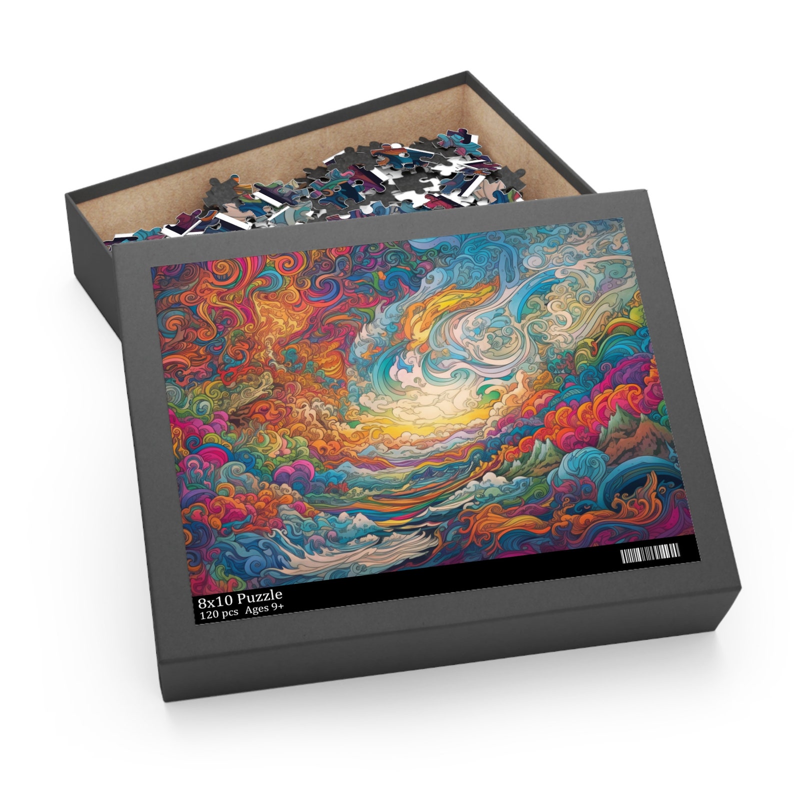 Jigsaw Puzzle Psychedelic Art Puzzle Trippy Artwork Puzzle Custom ...